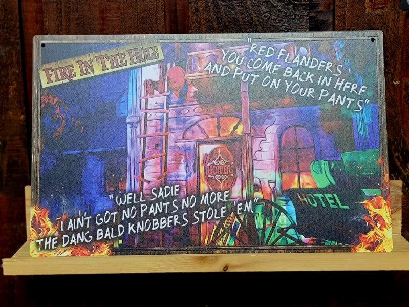 Silver Dollar City Tin Sign Collection